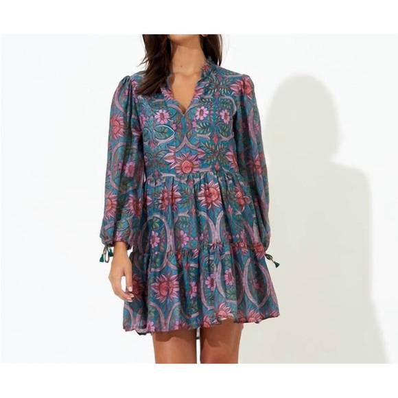 Oliphant | Dresses | New Oliphant Monaco Teal Yoke Dress In Teal | Poshmark